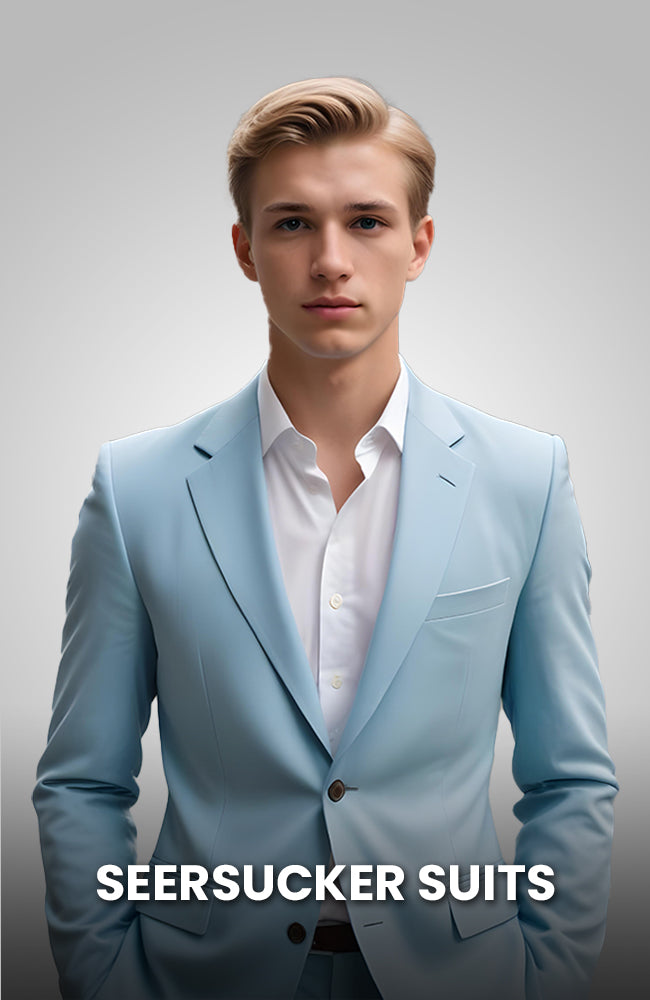 Men's Seersucker Suits - Emensuits