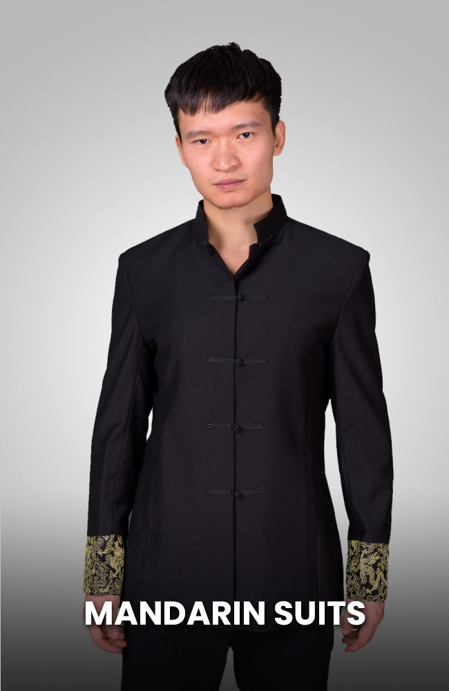 Mandarin Collar Suits - Emensuits