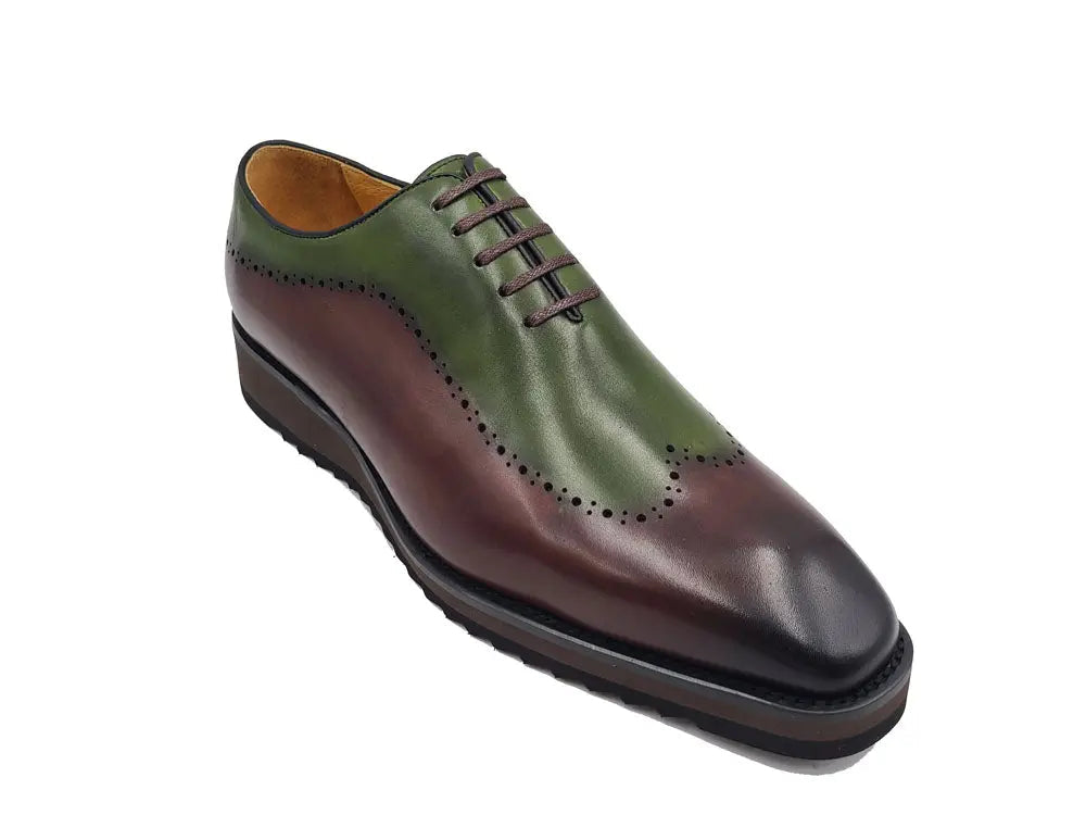 Mens Leather Oxford Lace Up Dress Shoes