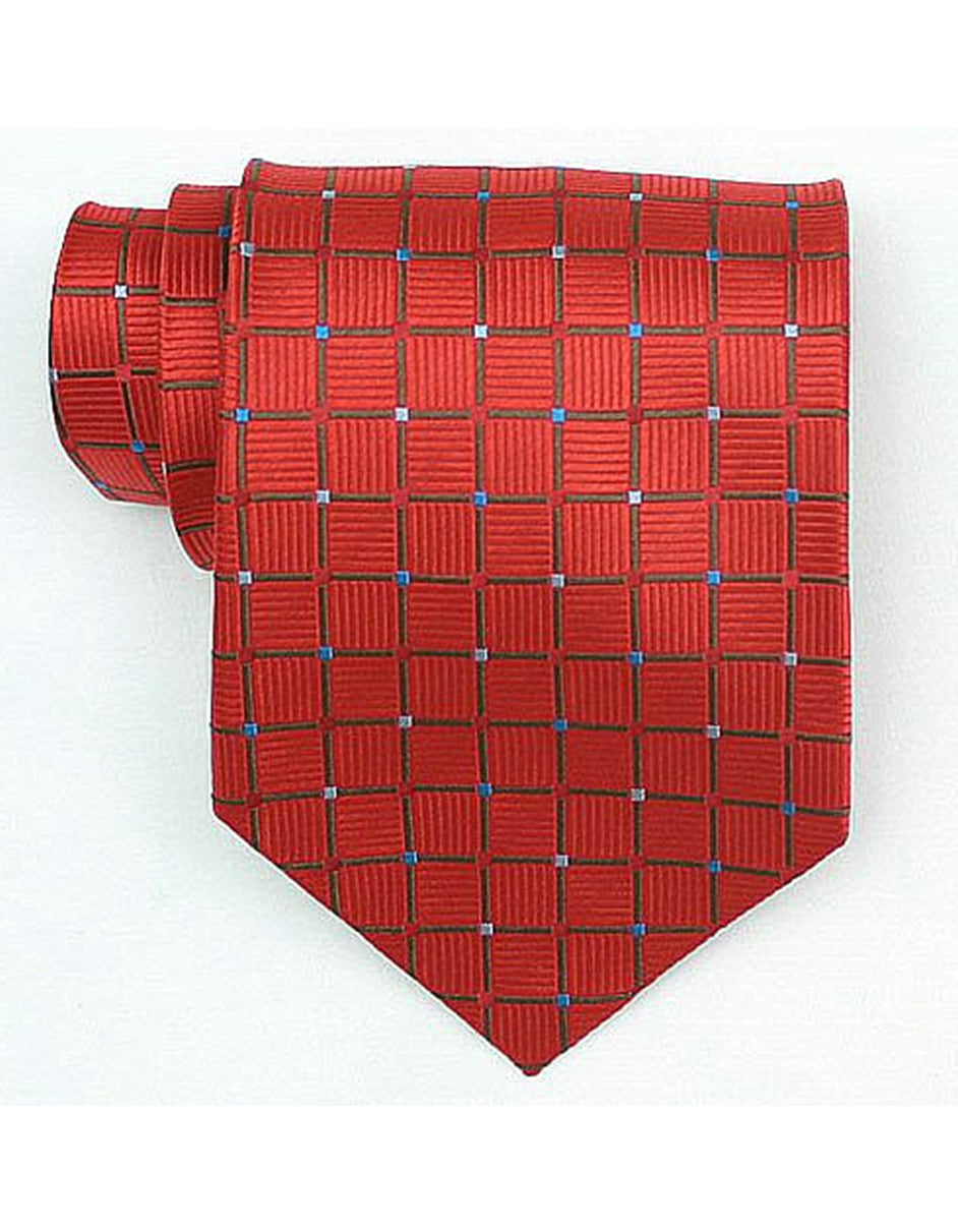 One Red Square Neck Tie