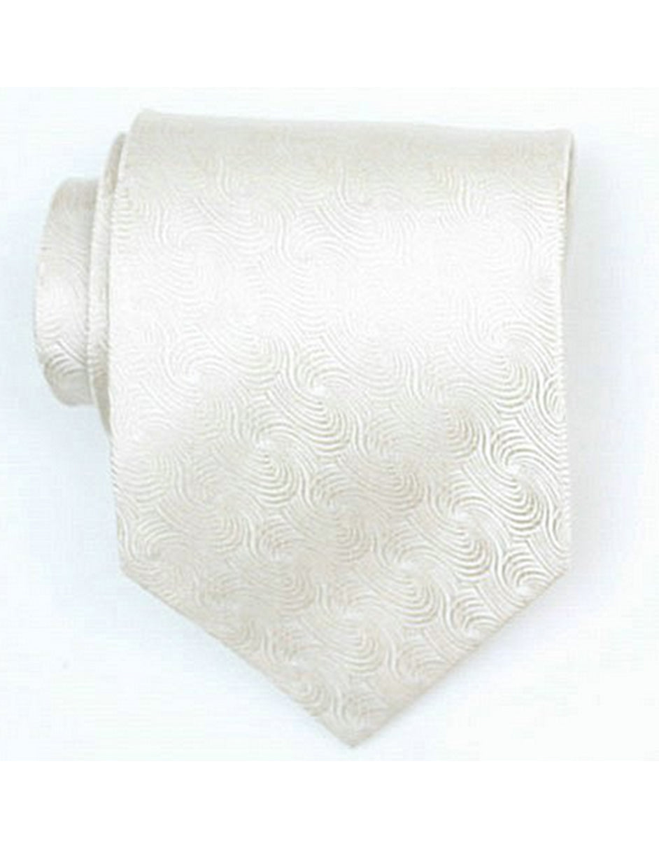 One Ivory Swirl Neck Tie