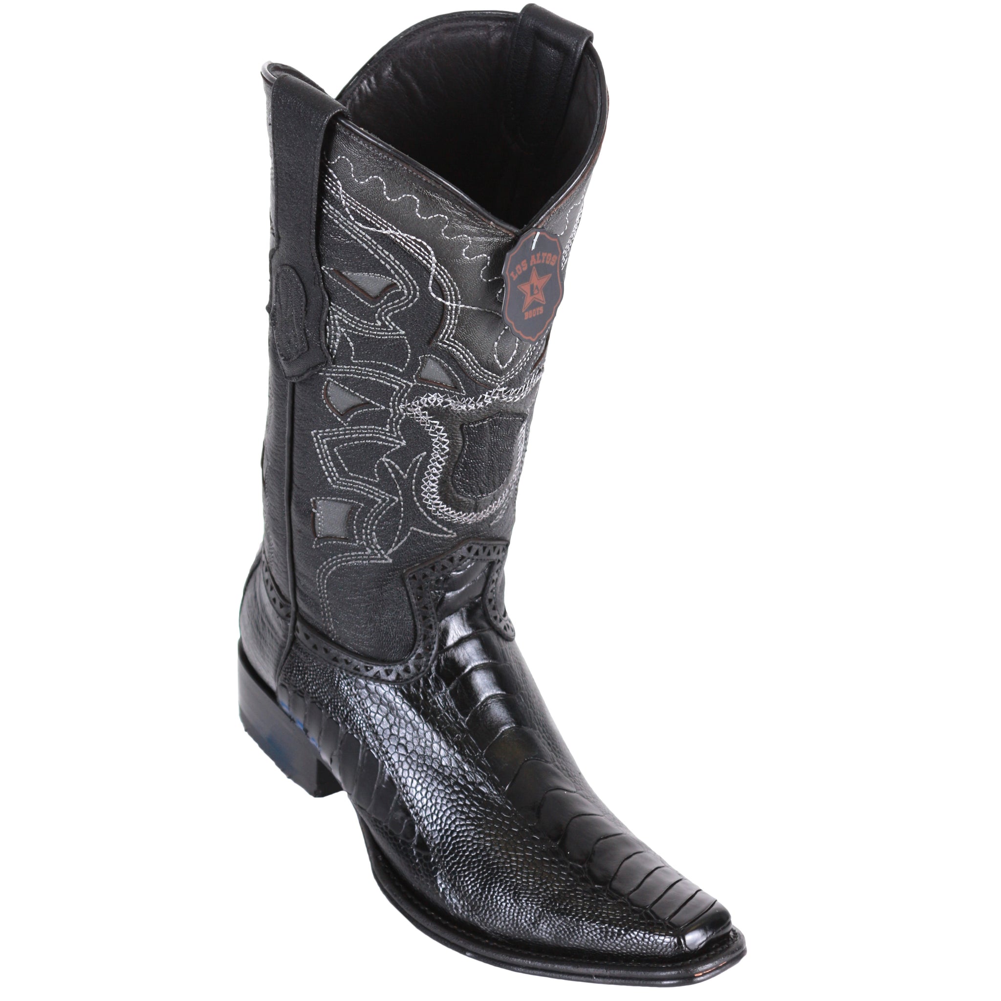 6 Ostrich Leg European Toe Western Boots