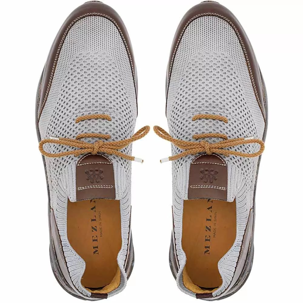 8 Mezlan Piedra Brown/Grey Tri-Tone Knitted Sneaker