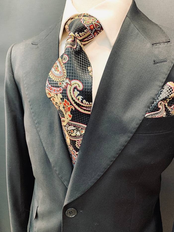 54 Rossi Man Suit - Tan Gray Black Navy Camel French Blue Suit
