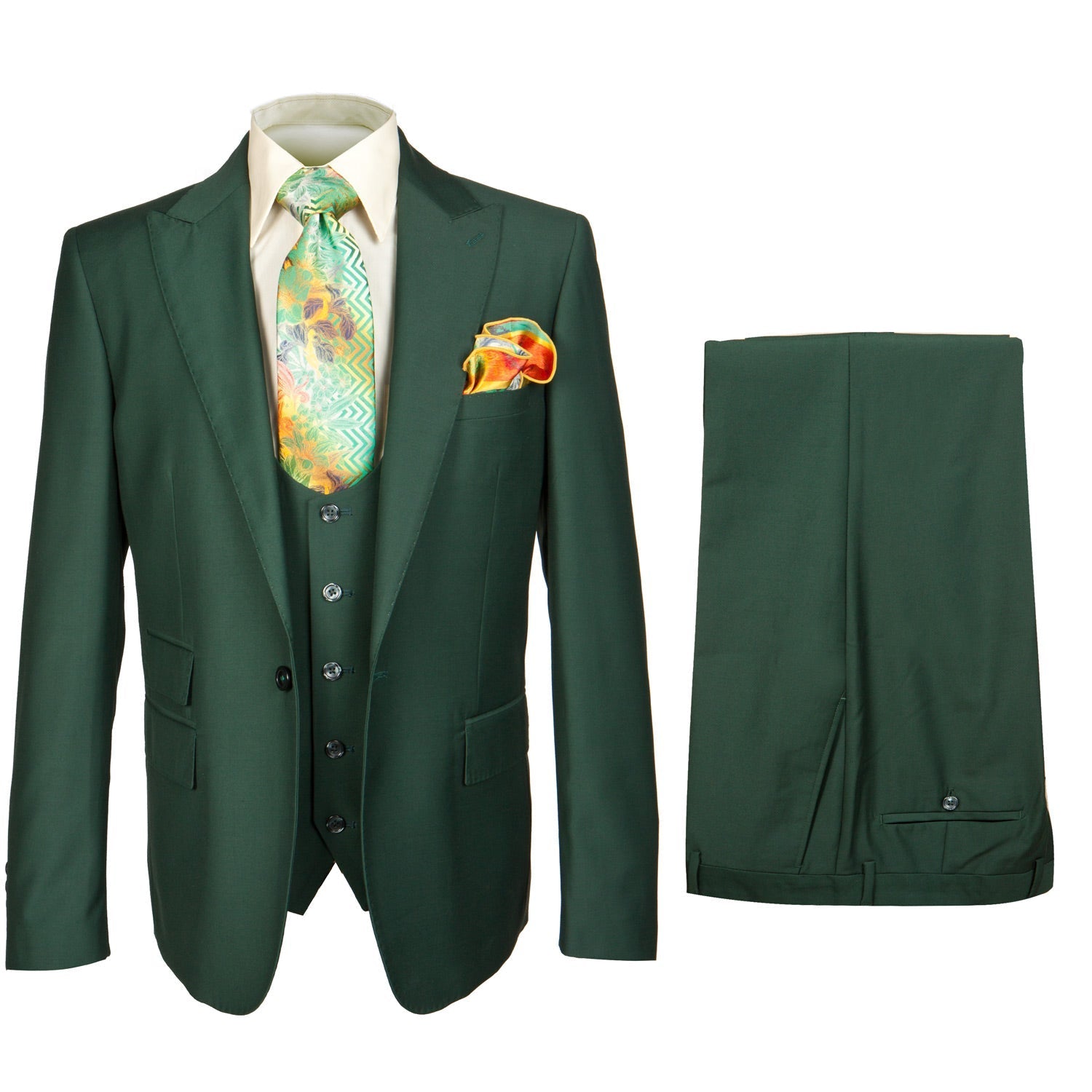 34R ROSSI MAN SLIM FIT 3 PIECE SUIT SYDNEY II RM1190