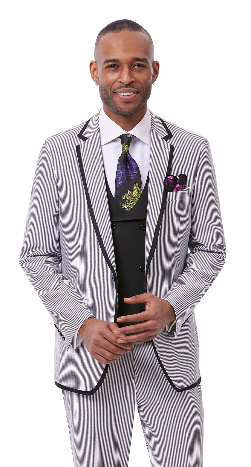 Coat EJ Samuel Single Breasted Black Suit