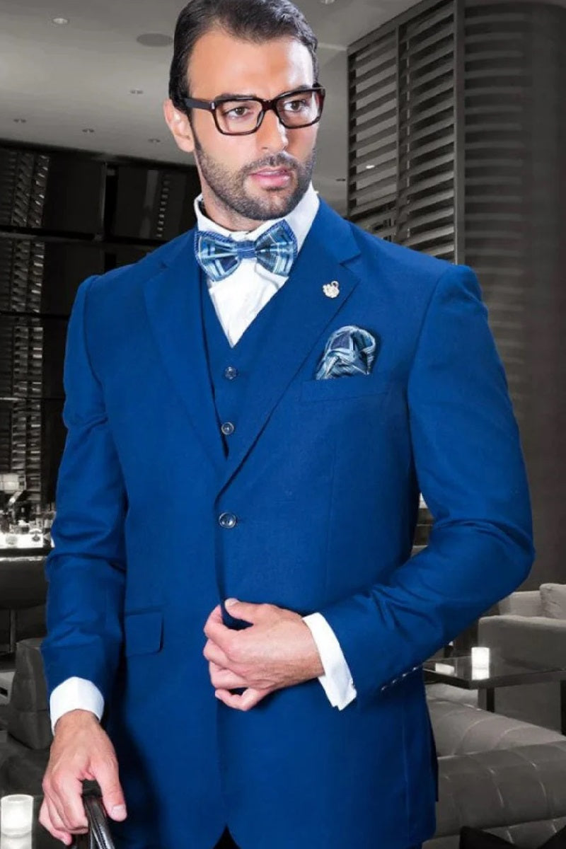 Coat Big and Tall Suit - Sapphire Big and Tall Regular Fit 3 PC Suit
