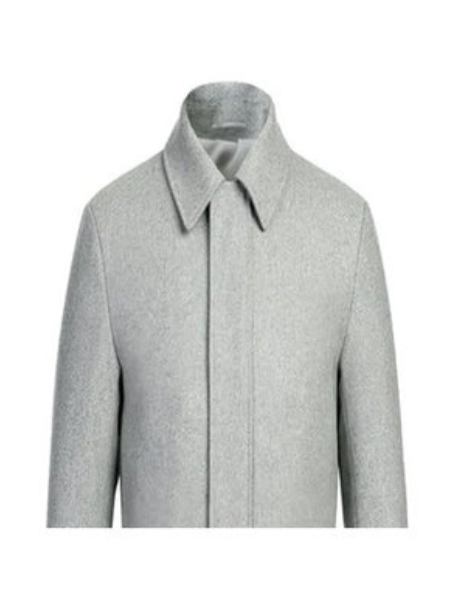 Coat Men's Gray Overcoat - Grey Wool Topcoat Men's Dress Coat Single ...