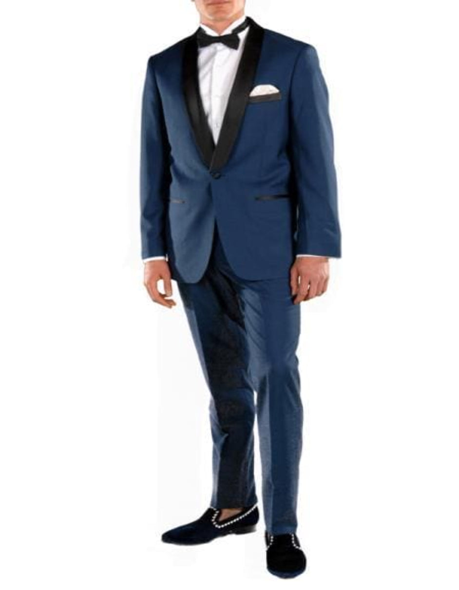 44 Dusty Navy Blue Groomsmen Suits - Dusty Navy Blue Suits suit