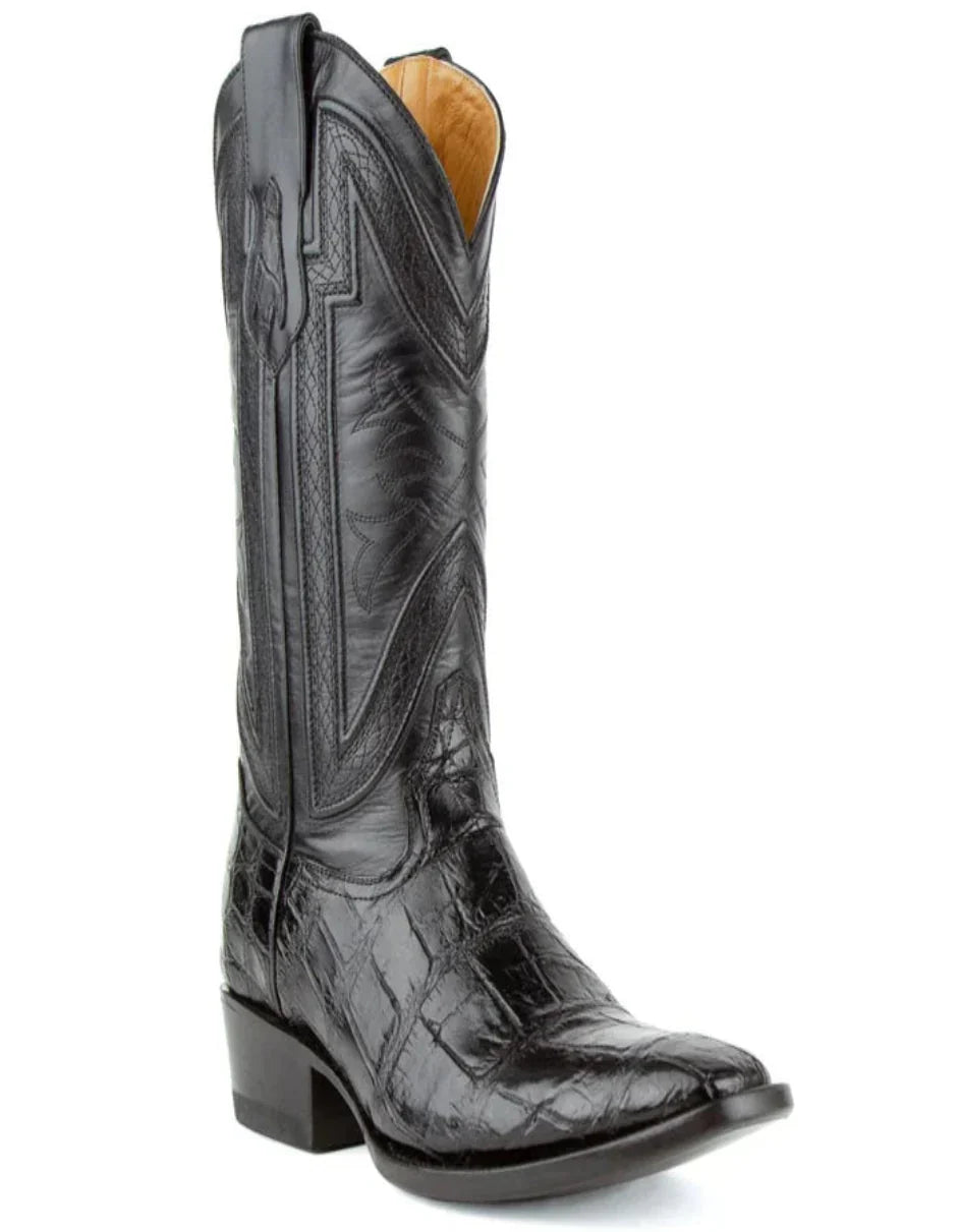 Ferrini Men's Stallion Alligator Belly Boots French Toe Handcrafted ...