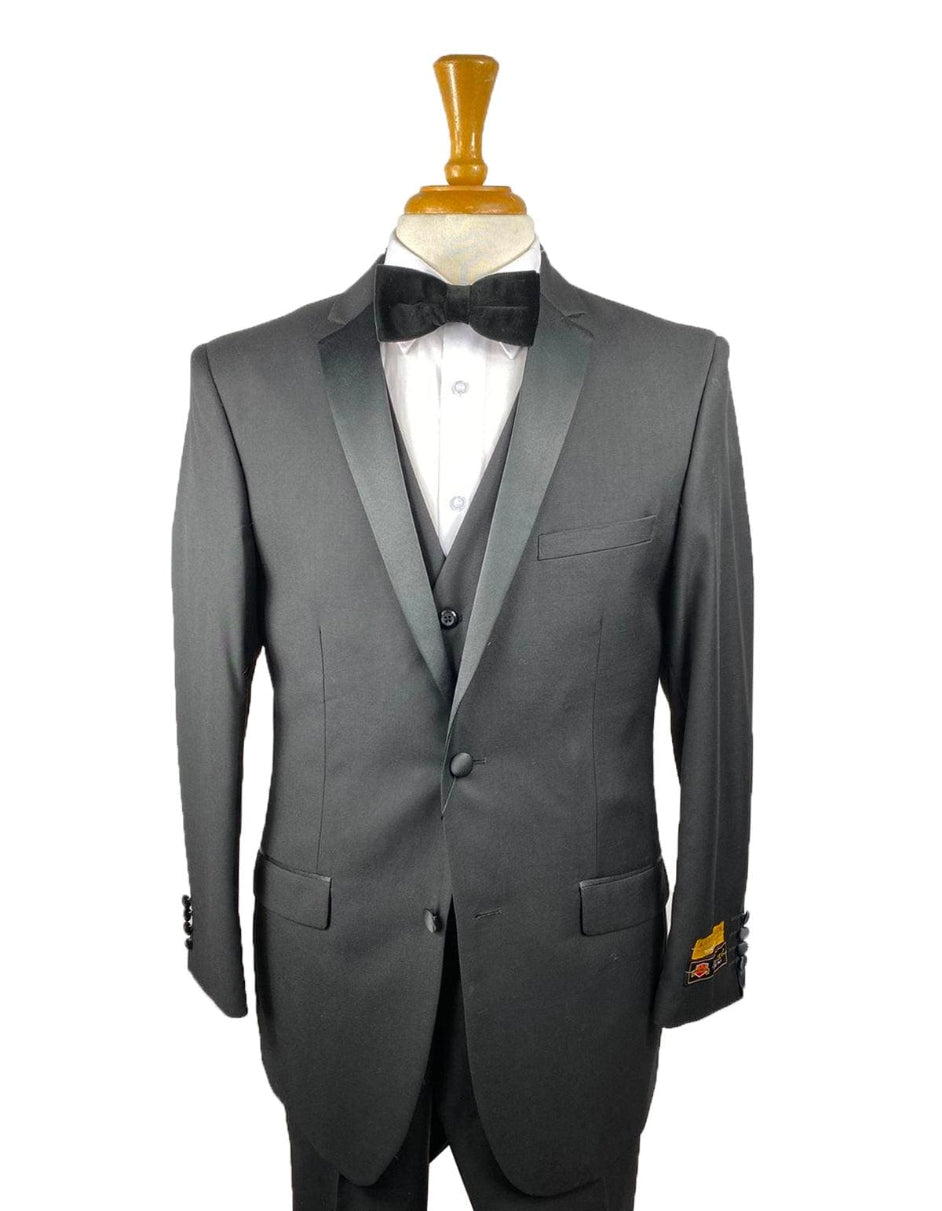 36S Mens Gray Groomsmen Suits - One Chest Pocket - Double Breasted Suit