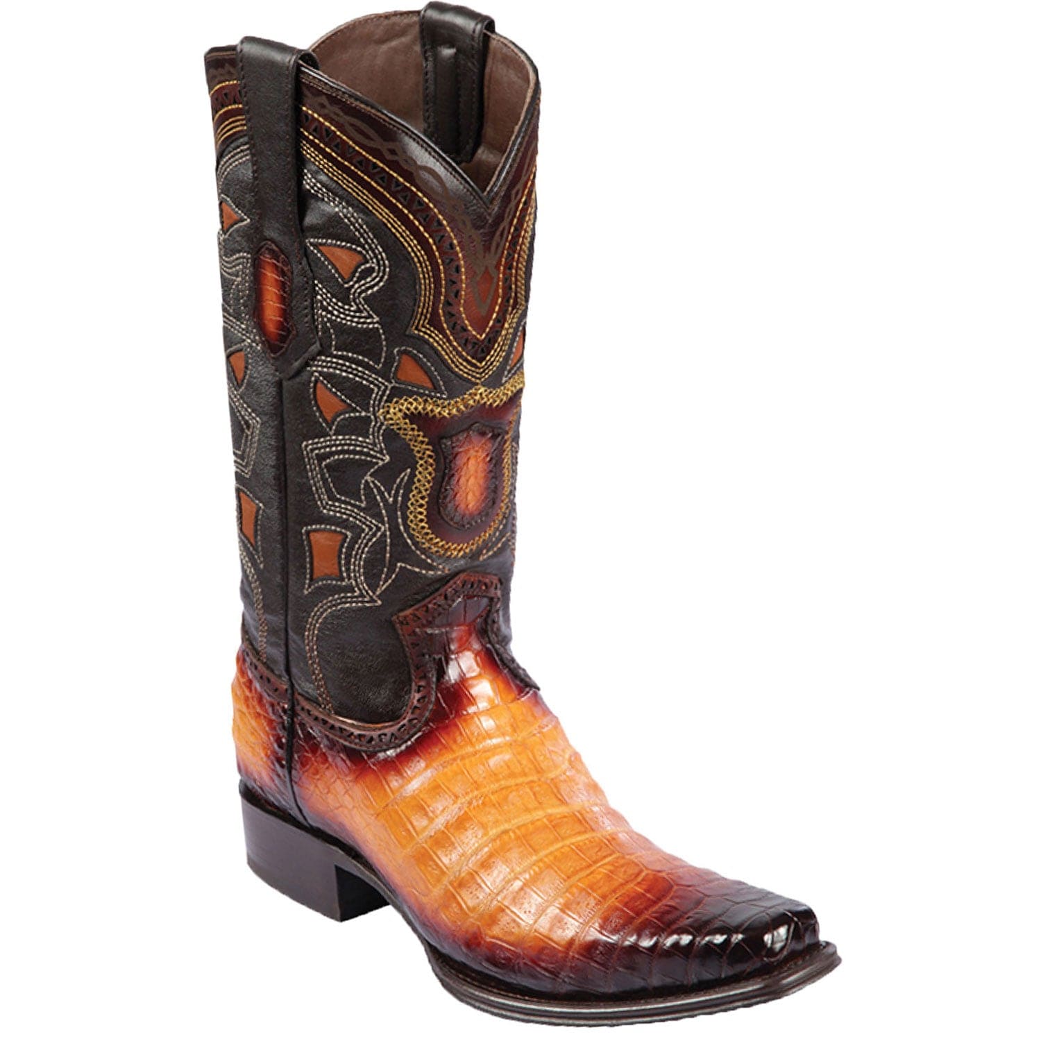11.5 Men's Los Altos Caiman Belly European Square Toe Boot 7682-A