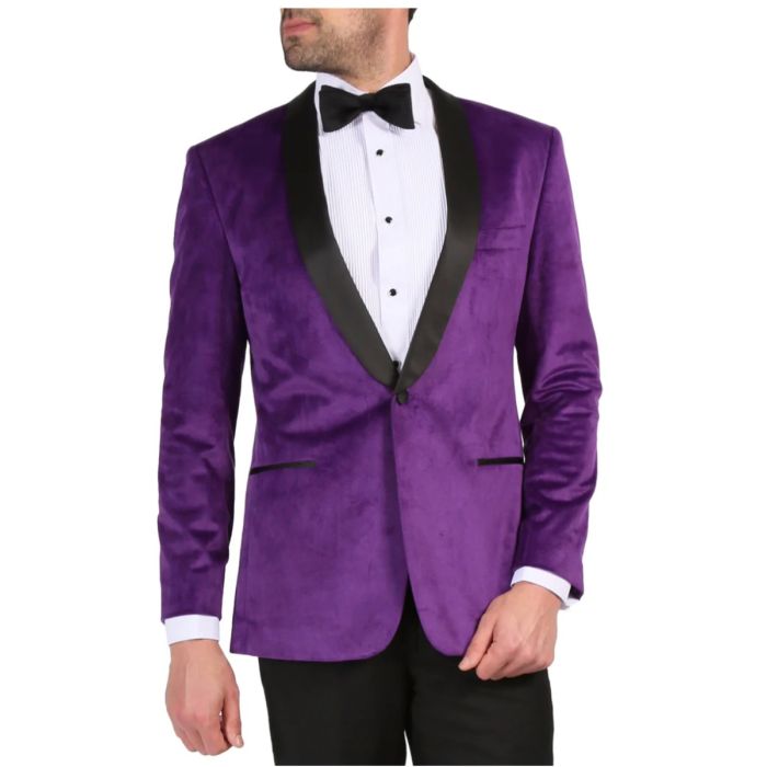 38 Mens Purple Dinner Jacket - Mens Evening jackets - Tuxedo Dinner Jacket