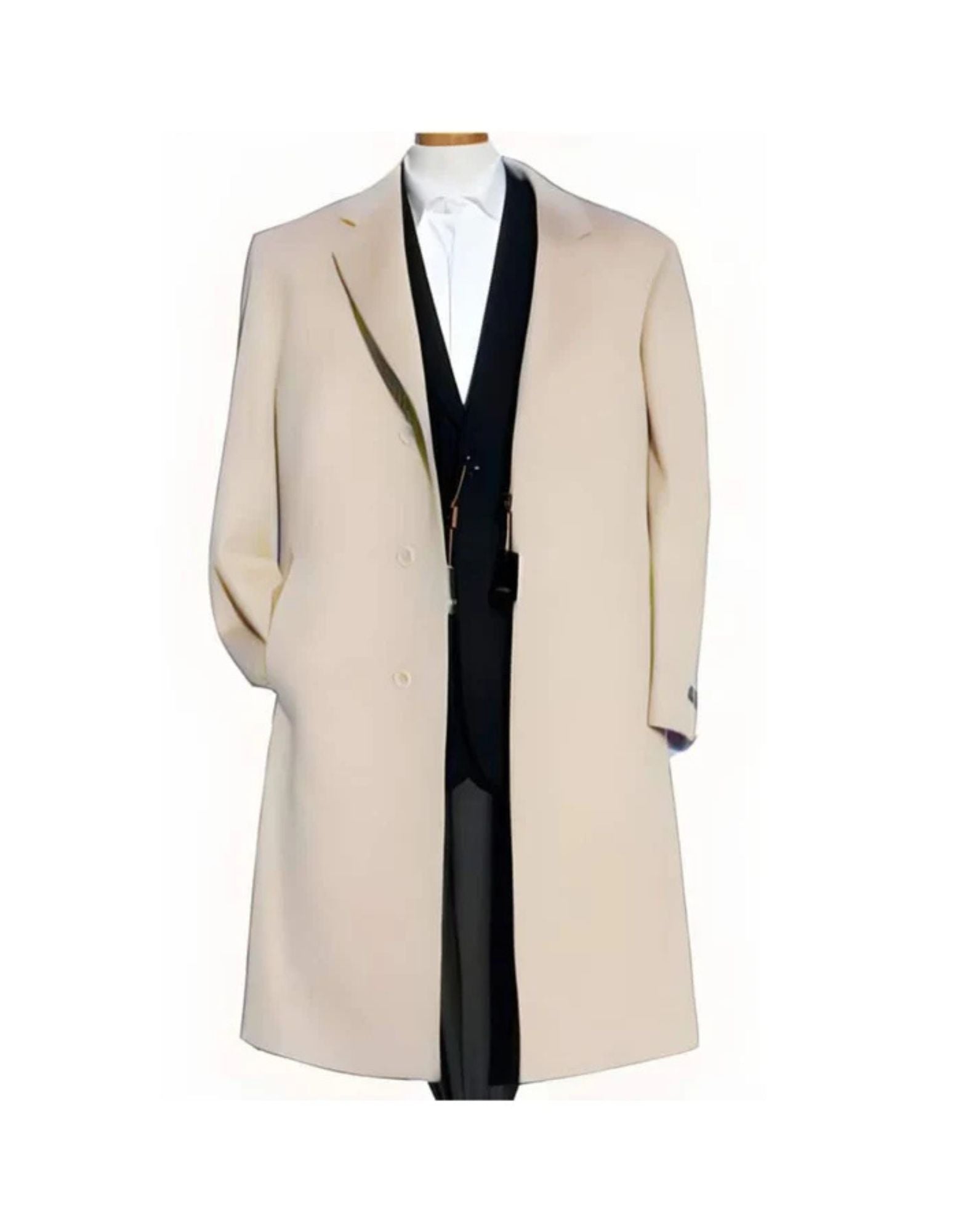 Coat Off-White Soft Finest Grade Of Cashmere & Wool men's Overcoat ...