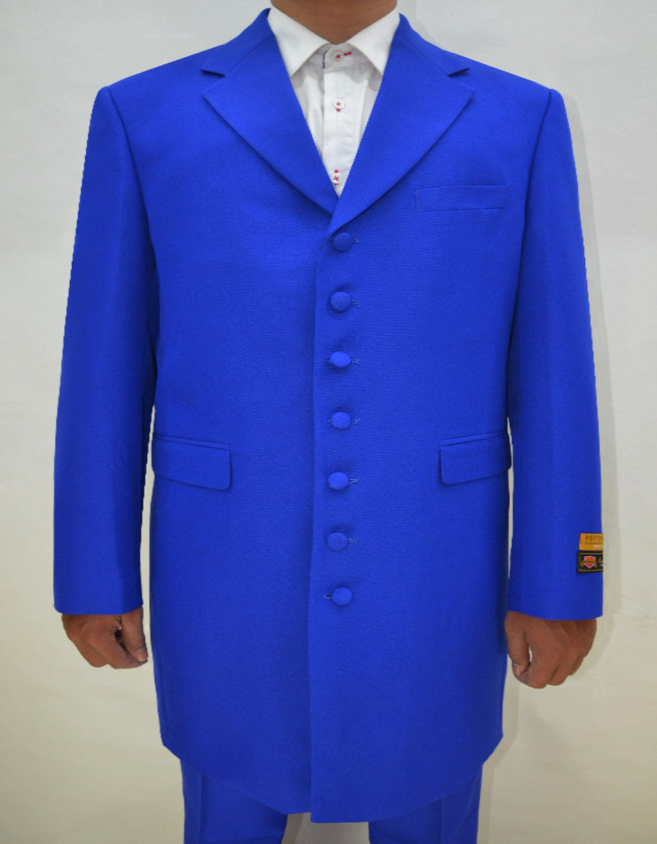 38L Royal Blue Groomsmen Suits