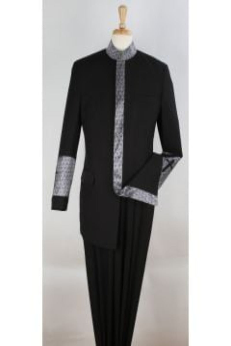 38 Apollo King Men's 2pc Pastor Suit | Nehru Style