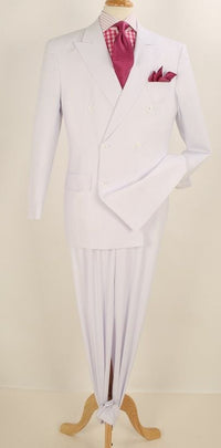 44 Apollo King Mens 2pc Double Breasted Suit with Pleated Pants